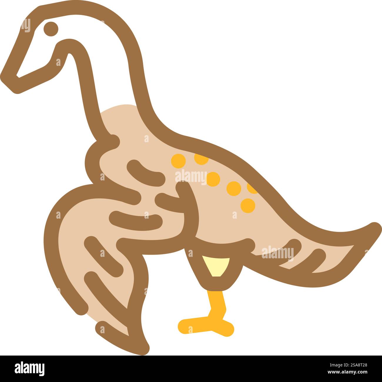 archaeopteryx dinosaur animal color icon vector. archaeopteryx dinosaur ...