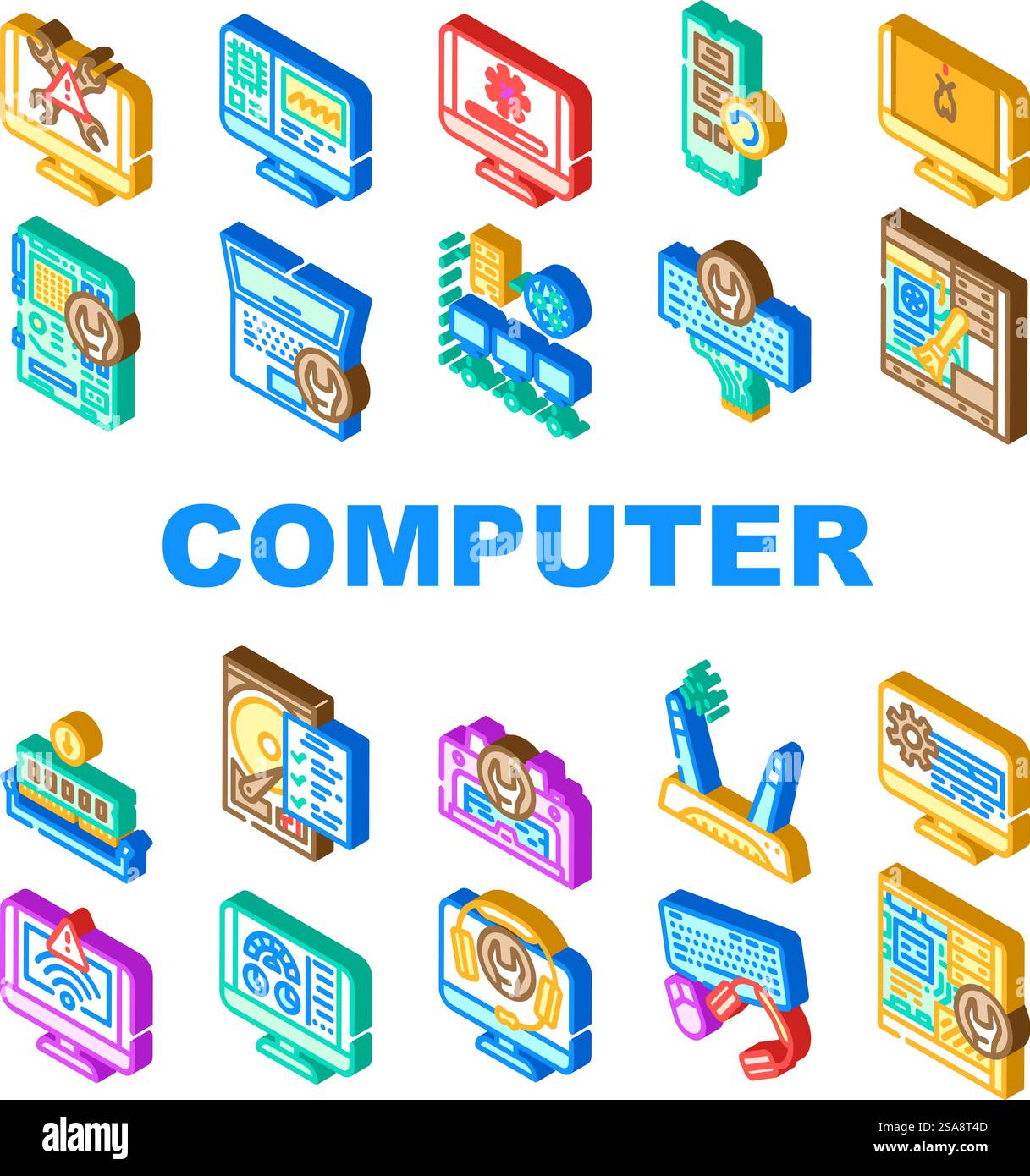 Pc upgrade icons hi-res stock photography and images - Alamy