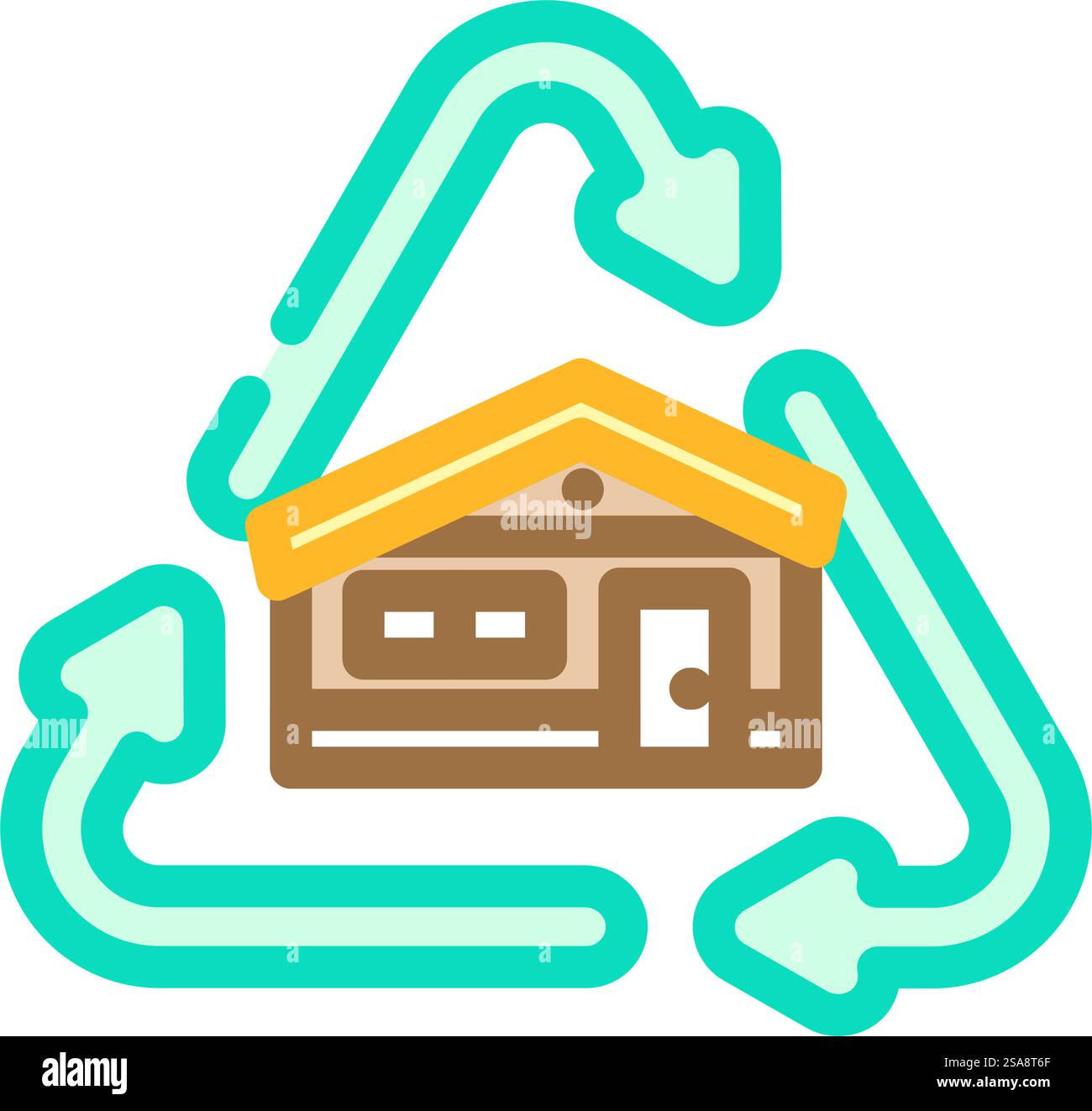 green building materials color icon vector. green building materials ...