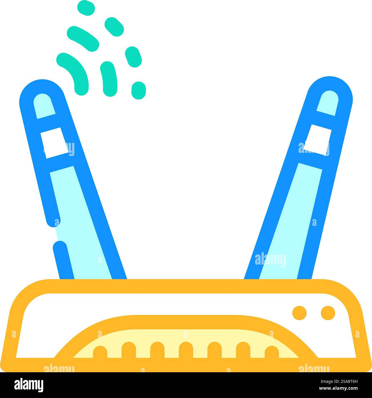 wireless setup repair computer color icon vector. wireless setup repair ...