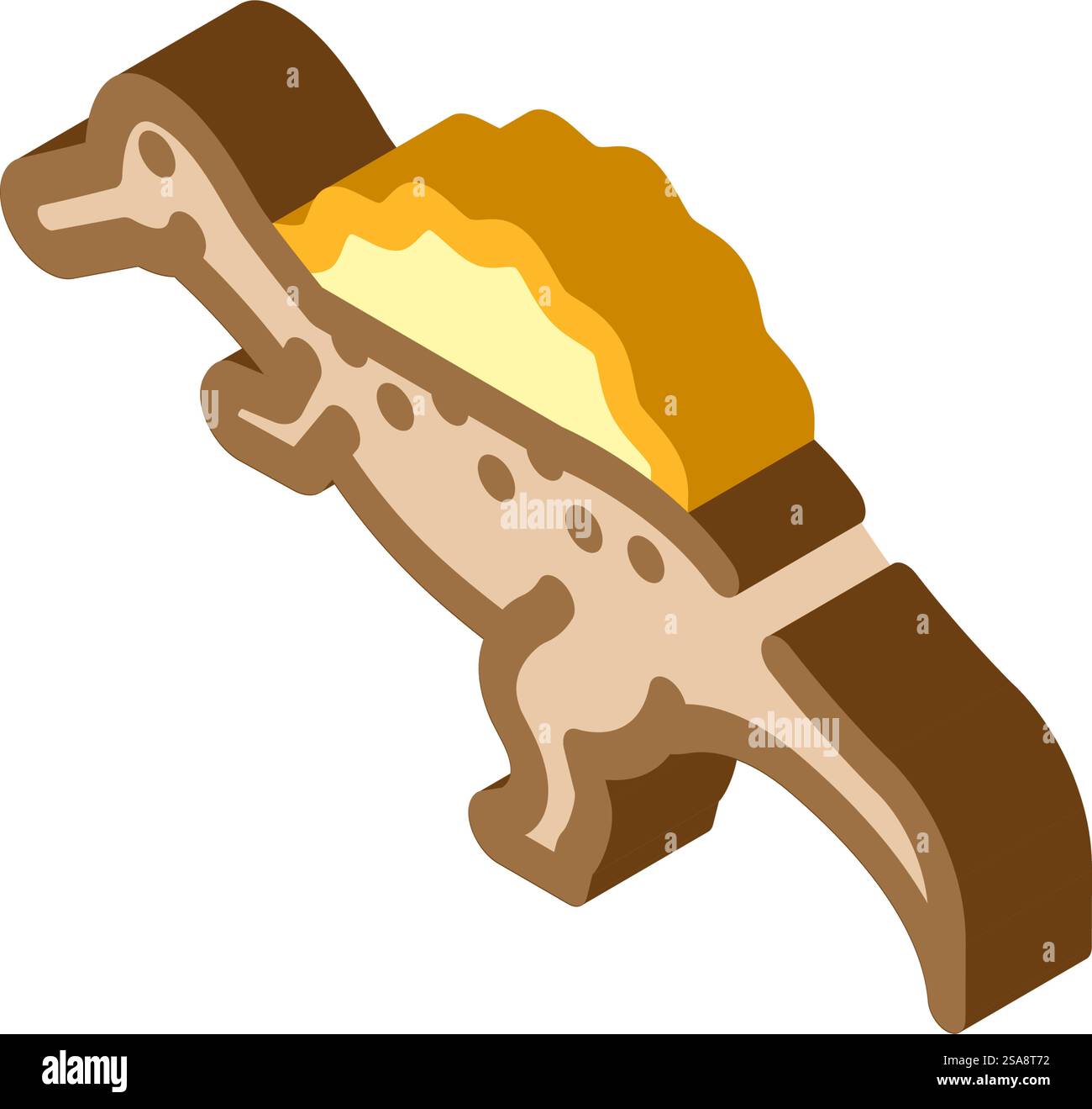 spinosaurus dinosaur animal isometric icon vector. spinosaurus dinosaur ...