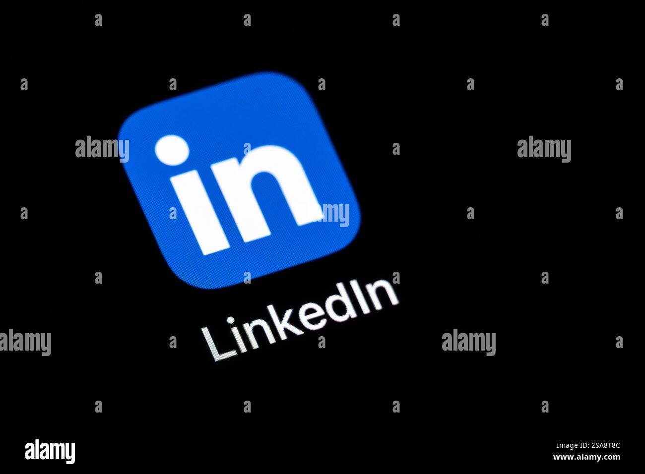 Rottweil, Germany. 28th Jan, 2025. The application app of the social network LinkedIn can be ...