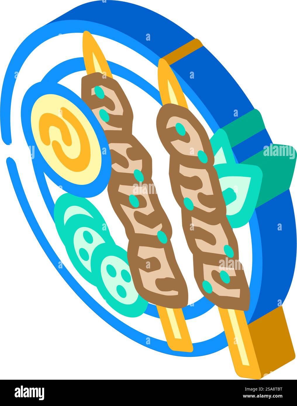 satay skewers thai cuisine isometric icon vector. satay skewers thai ... satay skewers thai cuisine isometric icon vector. satay skewers thai ...