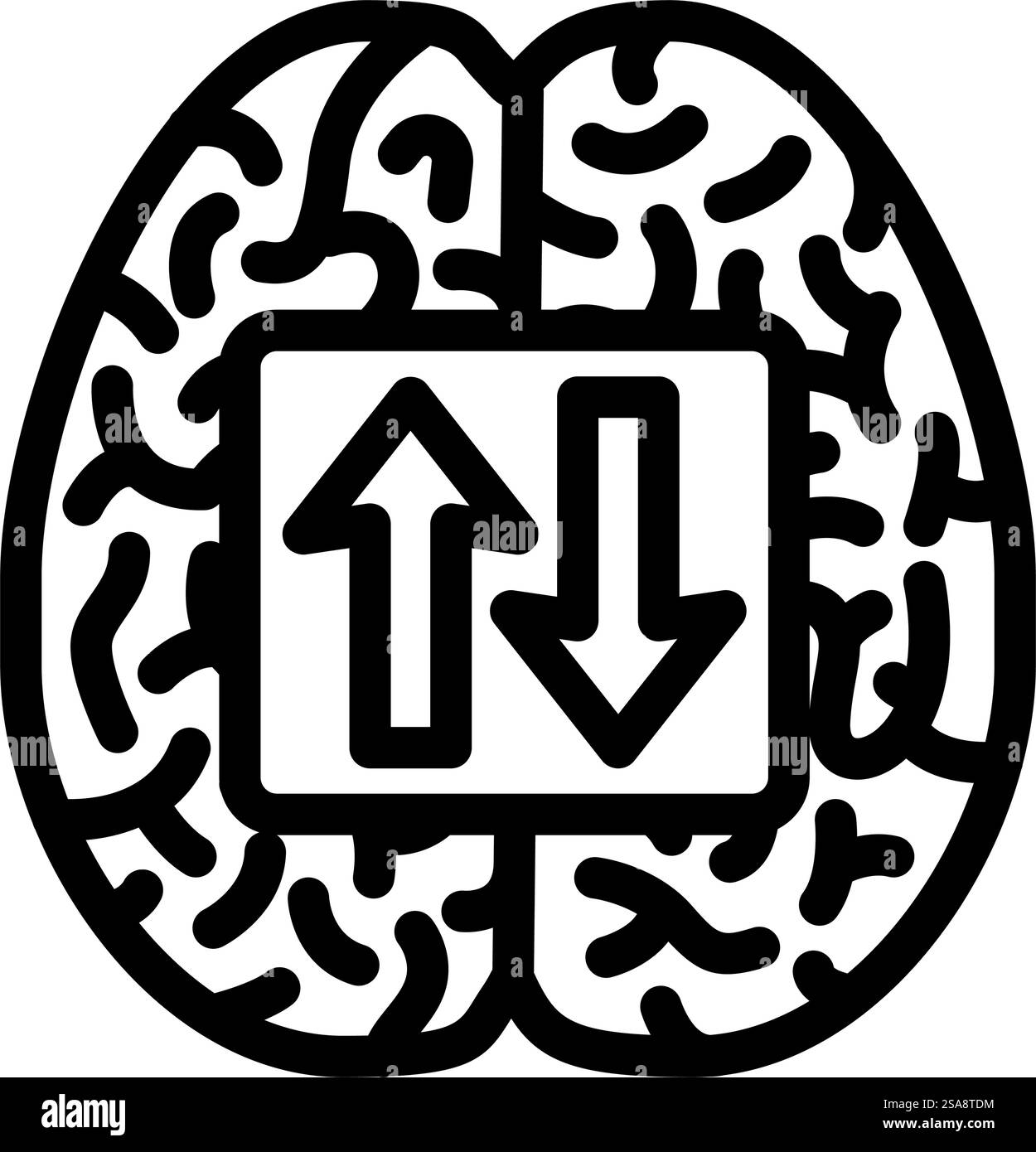neuroplasticity neuroscience neurology line icon vector ...