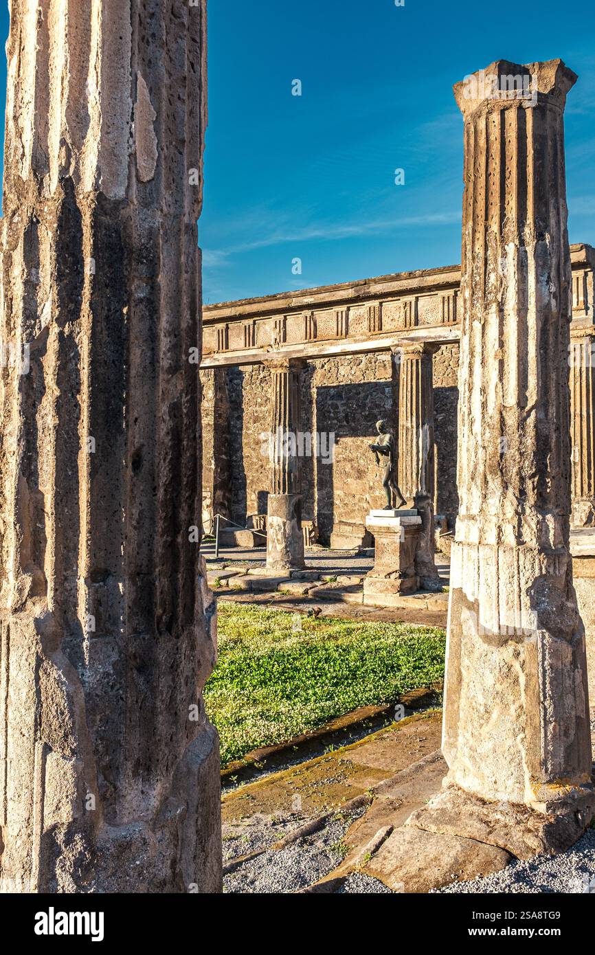 Temple of Apollo or Sanctuary of Apollo in Pompeii ancient city and ...