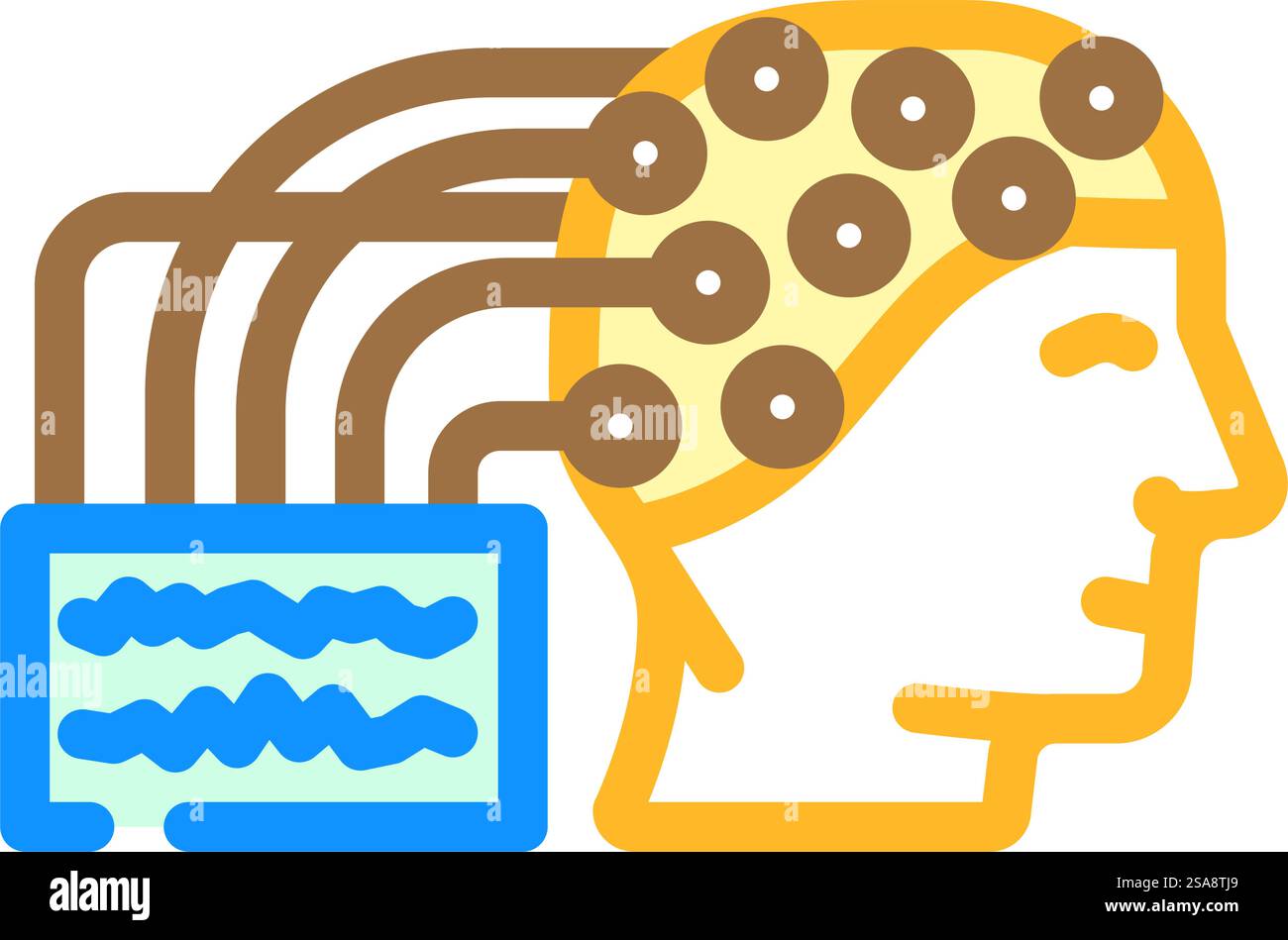 Eeg symbol Stock Vector Images - Alamy