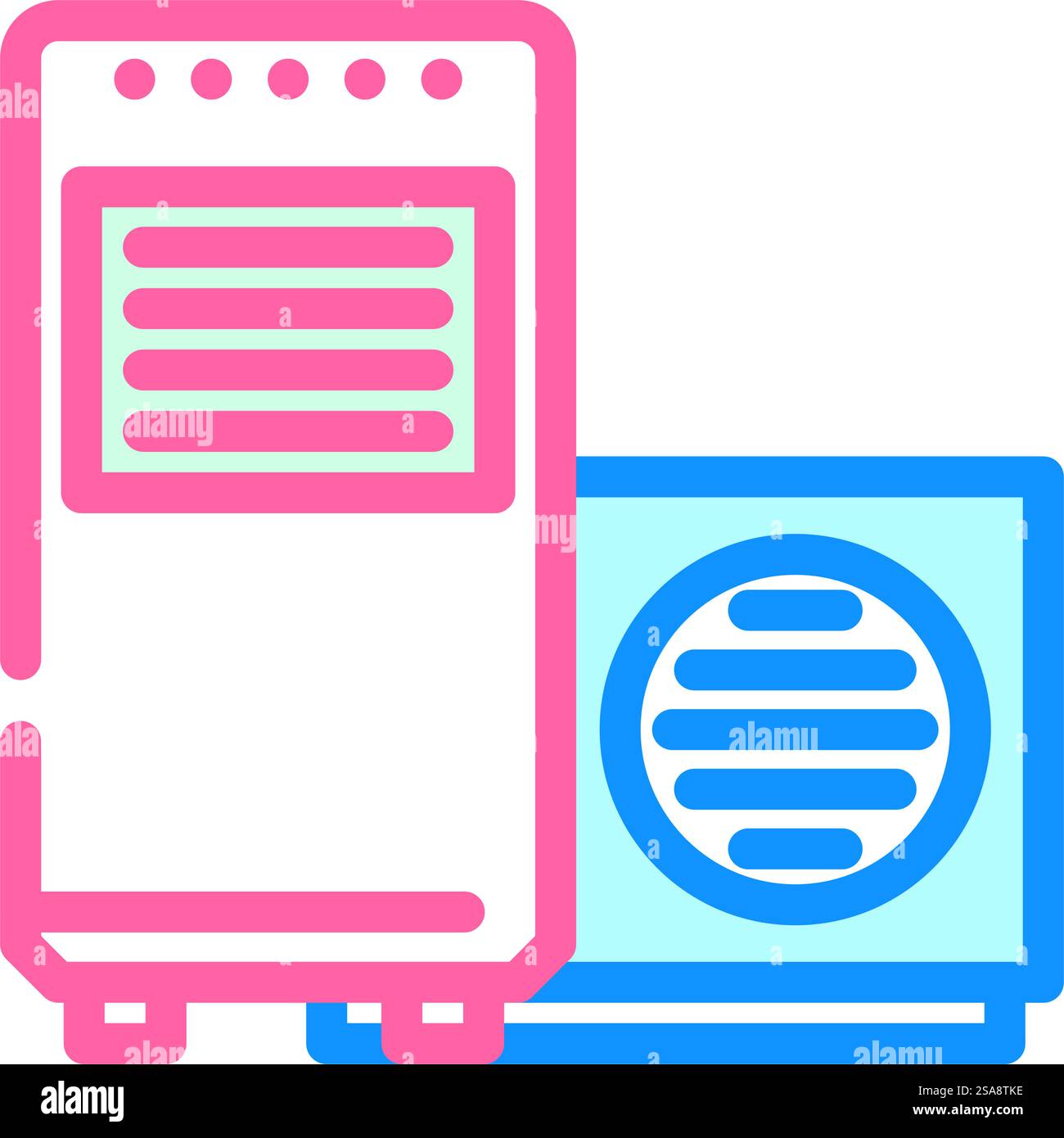 heat pump energy efficient color icon vector. heat pump energy ...