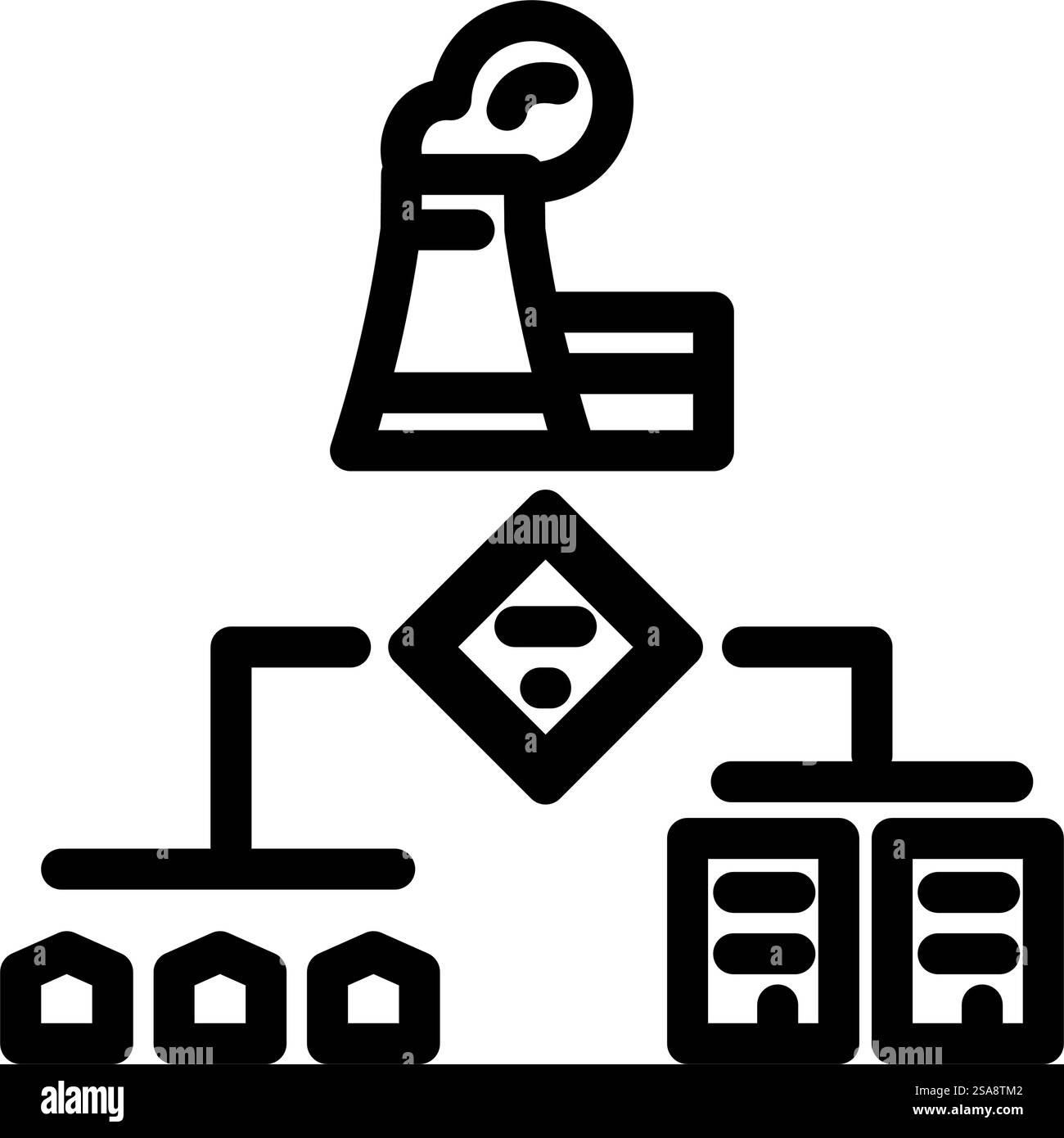 power grid efficient line icon vector. power grid efficient sign ...