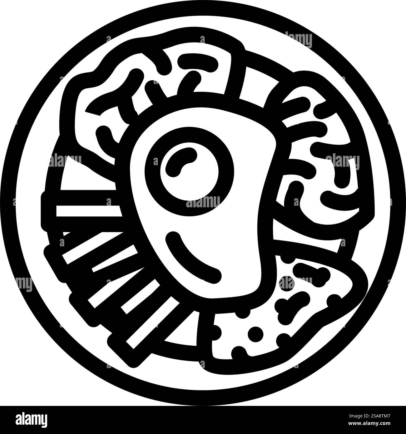 bibimbap dish korean cuisine line icon vector. bibimbap dish korean ...