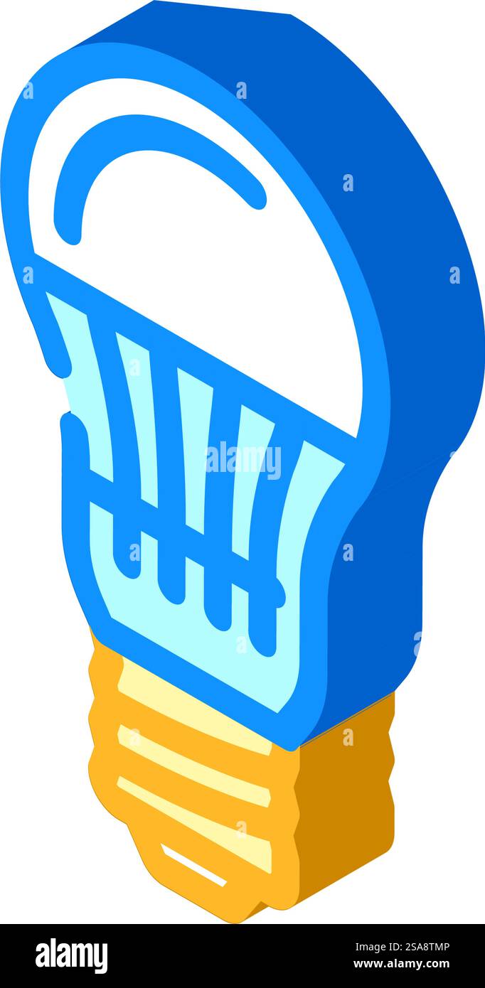 led lighting energy isometric icon vector. led lighting energy sign ...