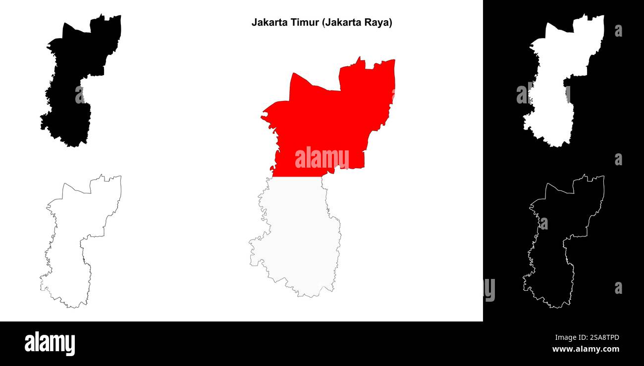 Blank jakarta raya map hi-res stock photography and images - Alamy