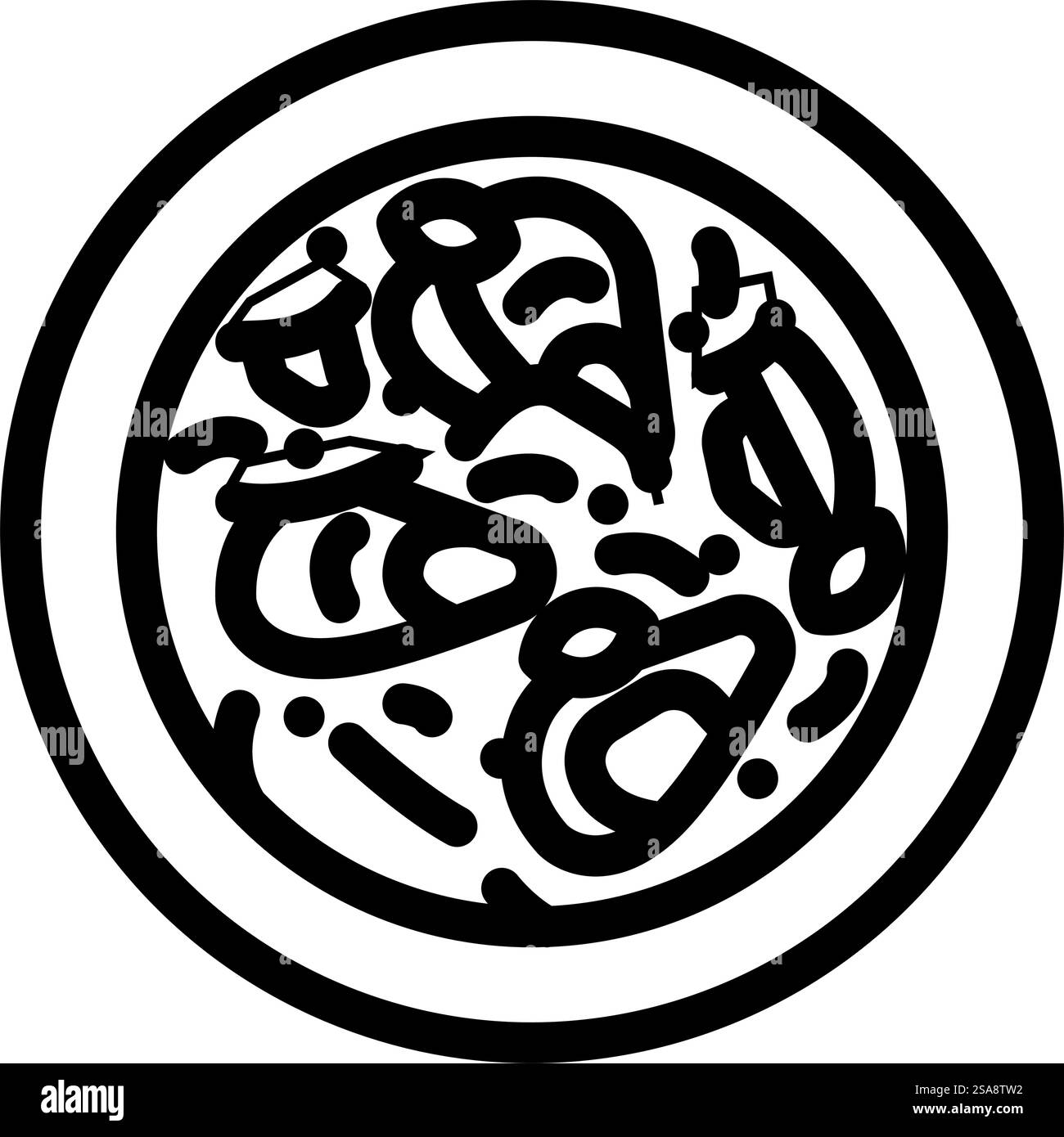 mussels broth sea cuisine line icon vector. mussels broth sea cuisine ...