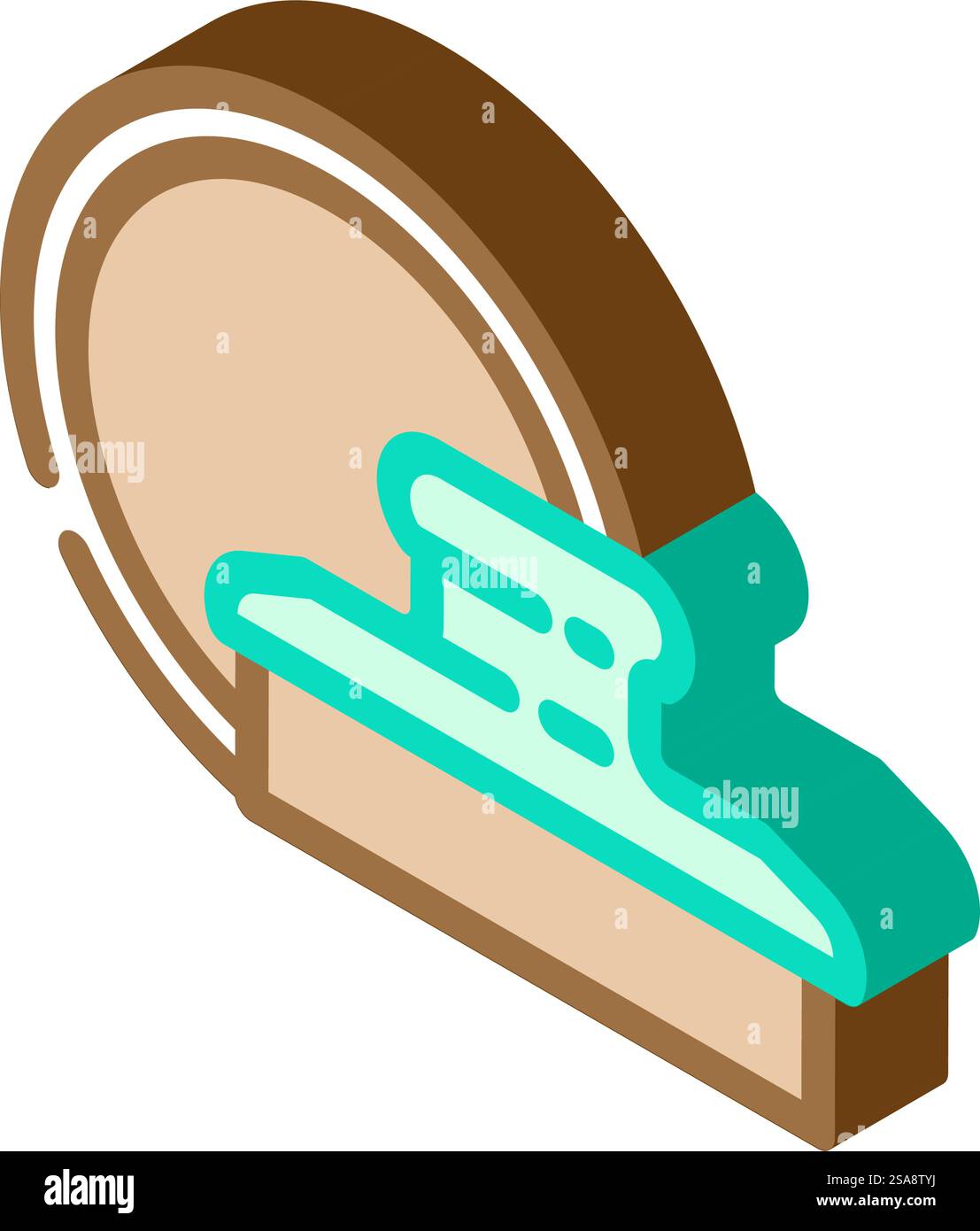 wax applicator hair salon isometric icon vector. wax applicator hair ...