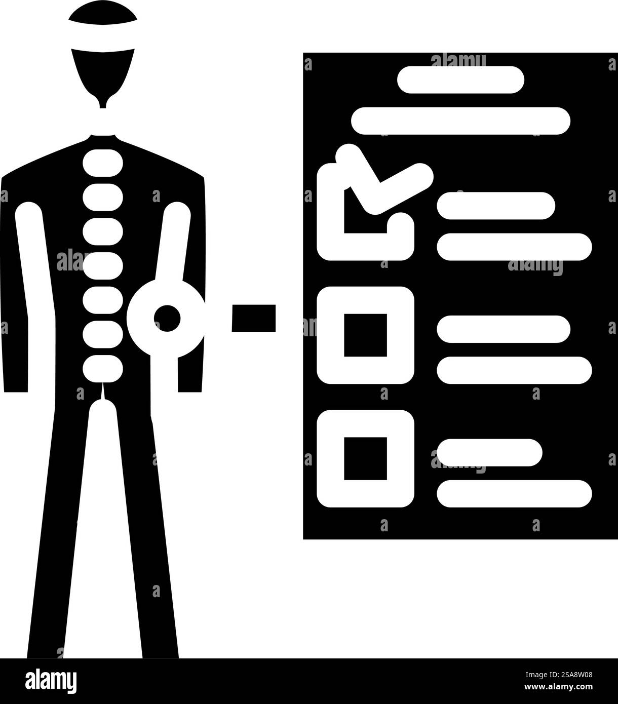 mind body connection neuroscience neurology glyph icon vector. mind ...