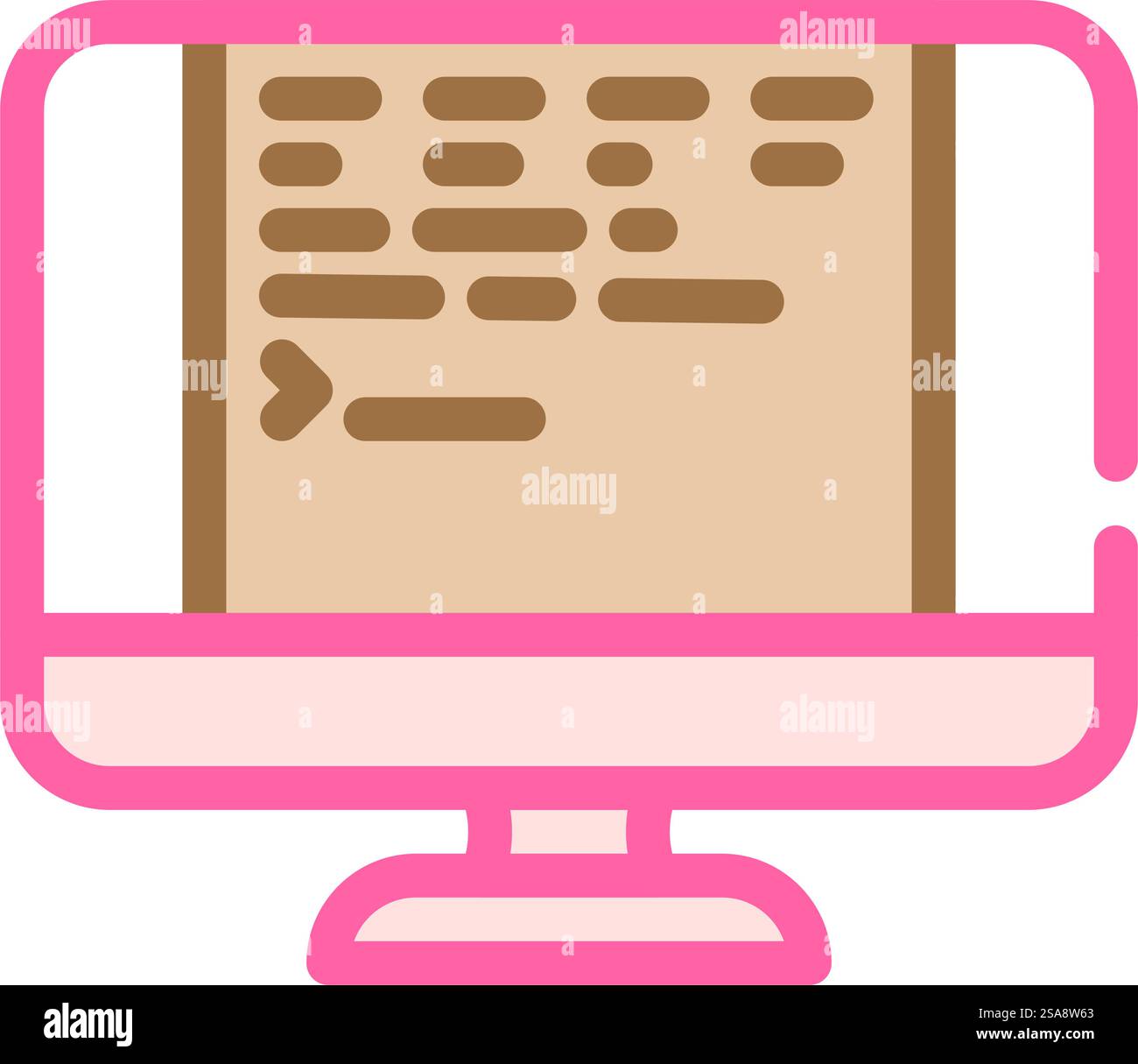 user interface text technical writer color icon vector. user interface text technical writer ...