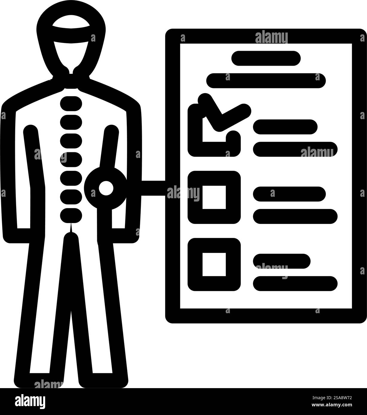 mind body connection neuroscience neurology line icon vector. mind body ...