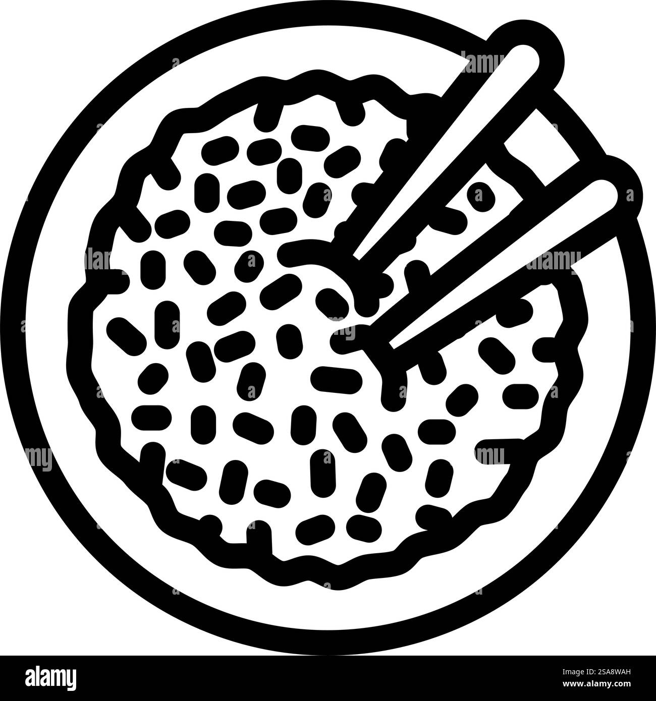 thai jasmine rice cuisine line icon vector. thai jasmine rice cuisine ...