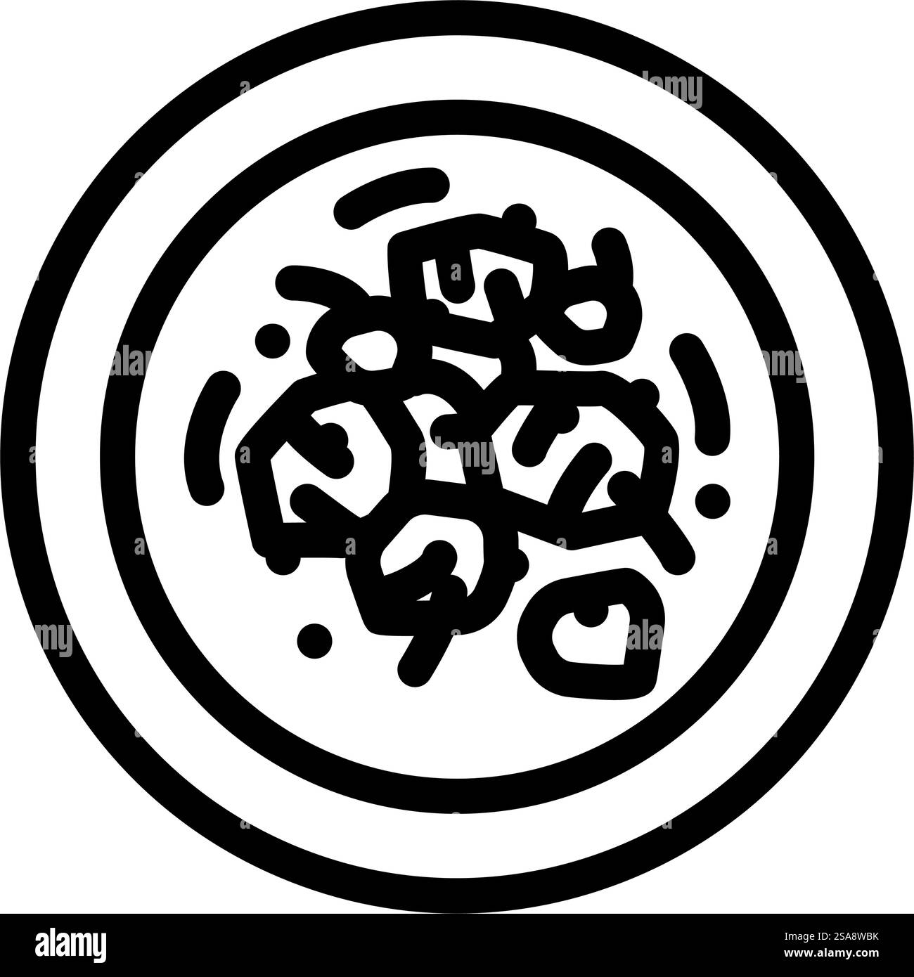 panang curry thai cuisine line icon vector. panang curry thai cuisine ...