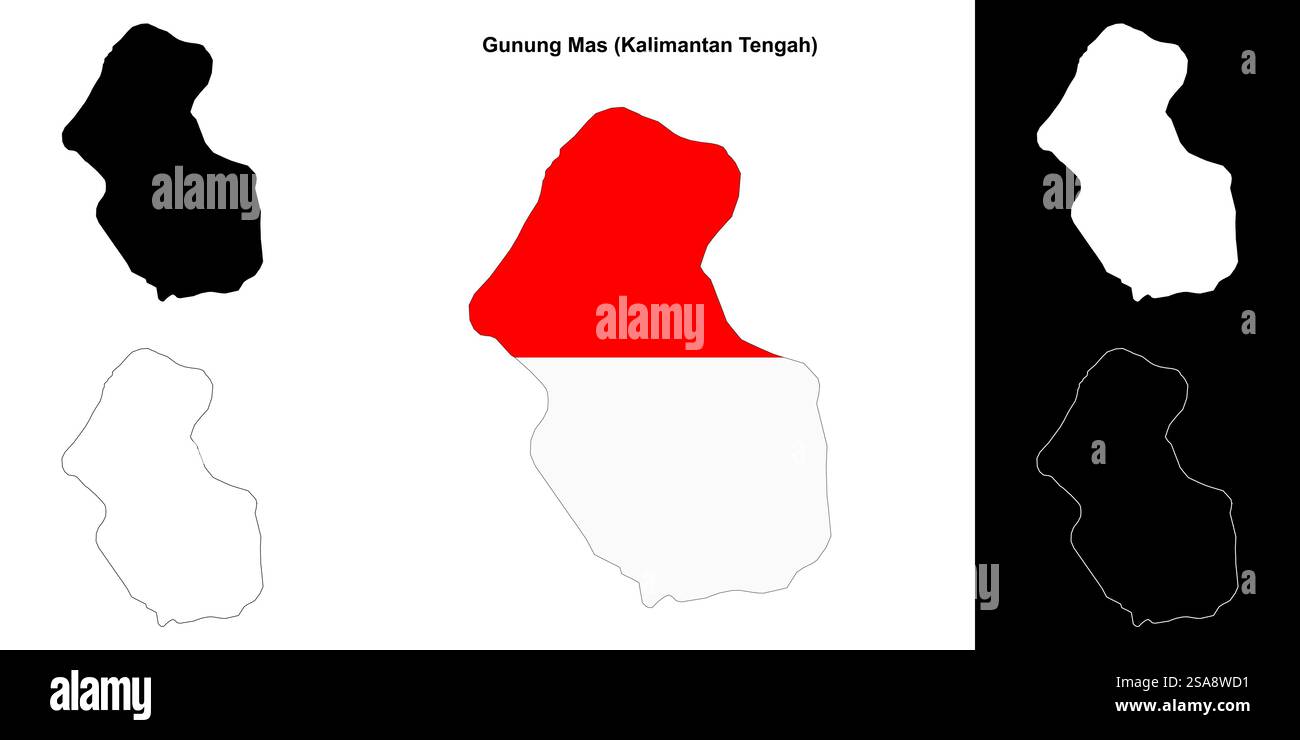 Blank gunung mas map hi-res stock photography and images - Alamy