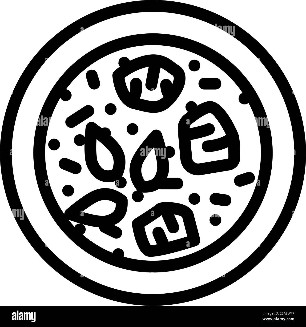 red curry thai cuisine line icon vector. red curry thai cuisine sign ...