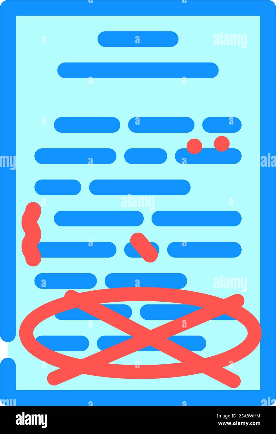 proofreading text technical writer color icon vector. proofreading text ...