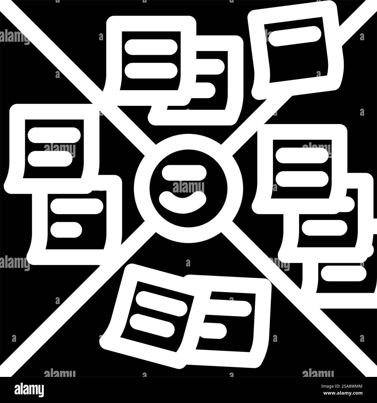 empathy map ux ui design glyph icon vector. empathy map ux ui design ...
