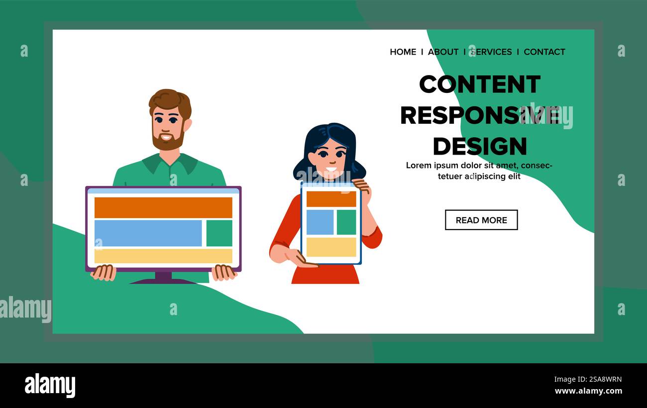 mockup content responsive design vector. platform app, application site, wireframe ux mockup ...