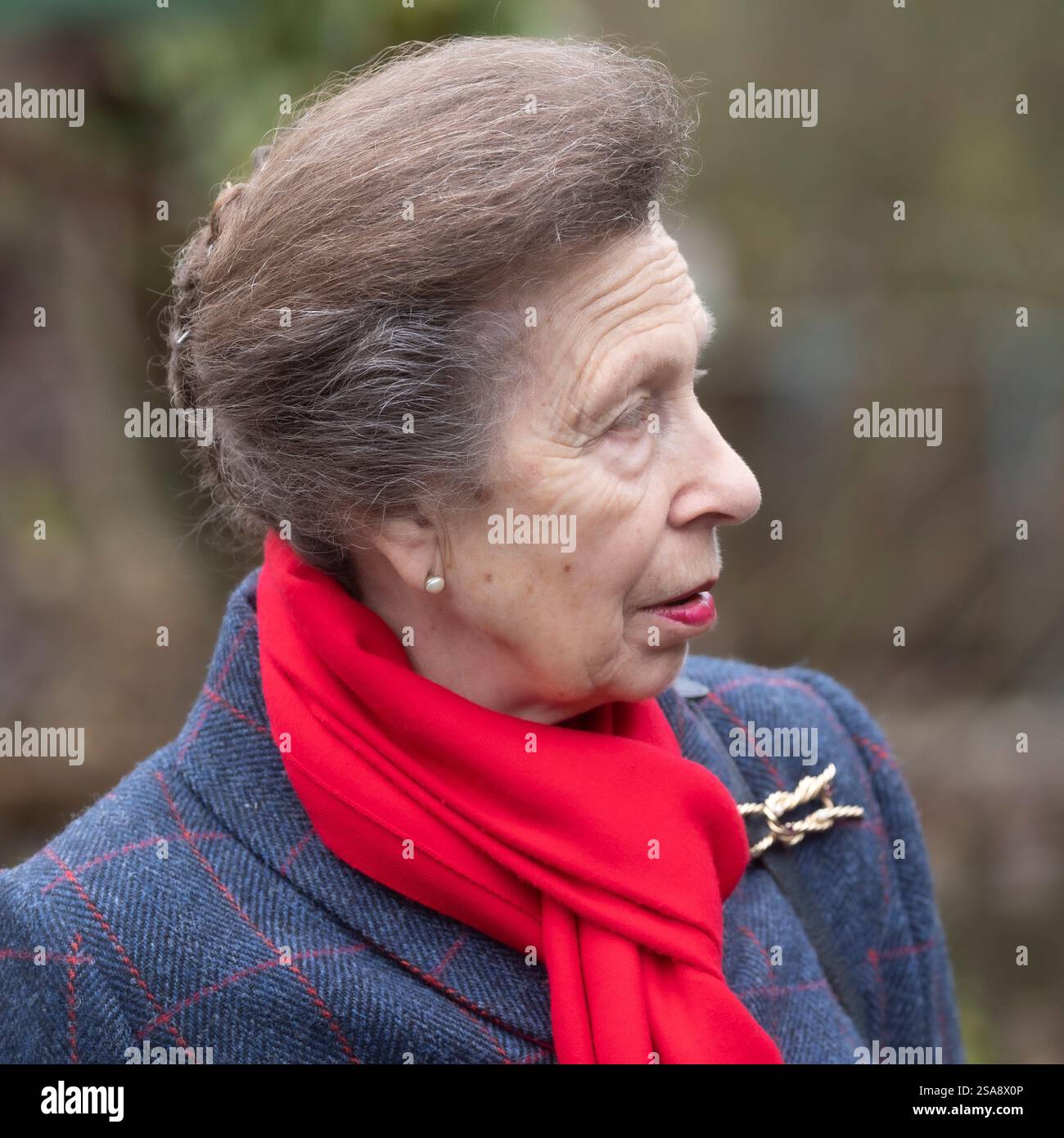Ann Princess Royal, visiting an outdoor museum in West Sussex Stock ...