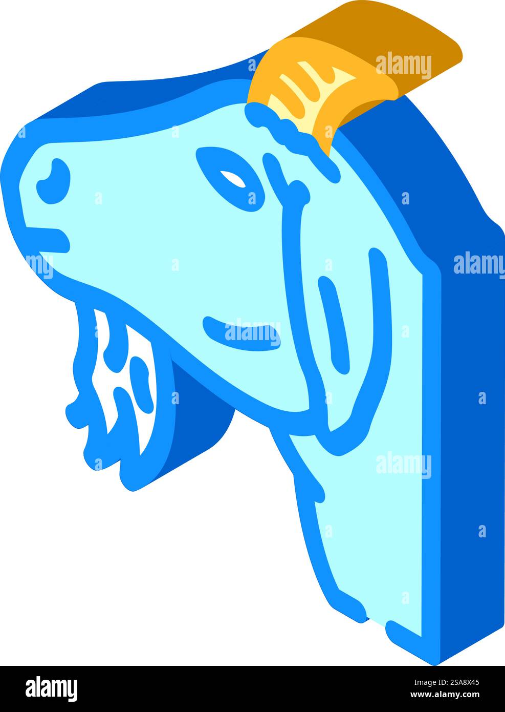 goat animal isometric icon vector. goat animal sign. isolated symbol ...