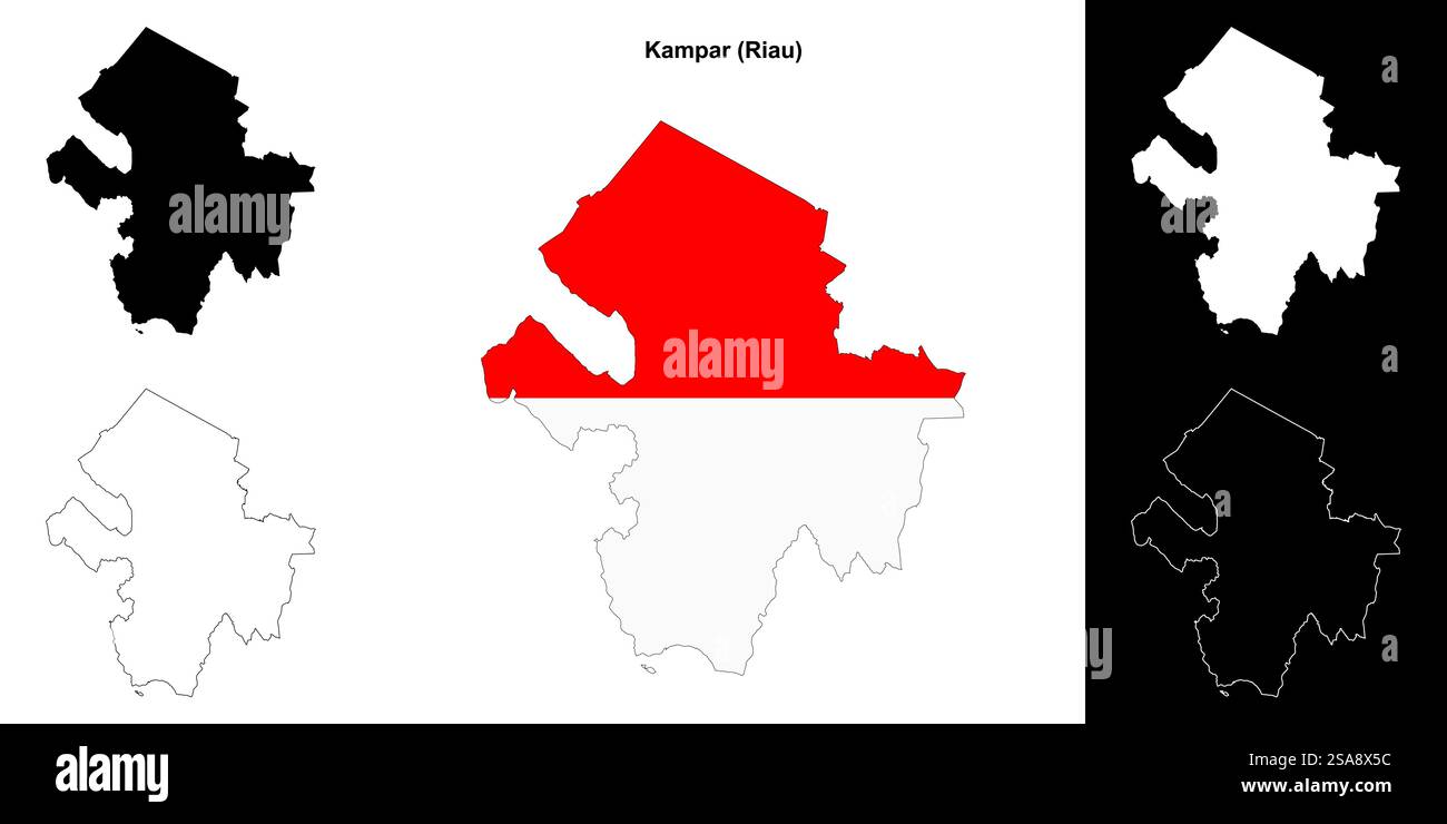 Kampar vector map hi-res stock photography and images - Alamy