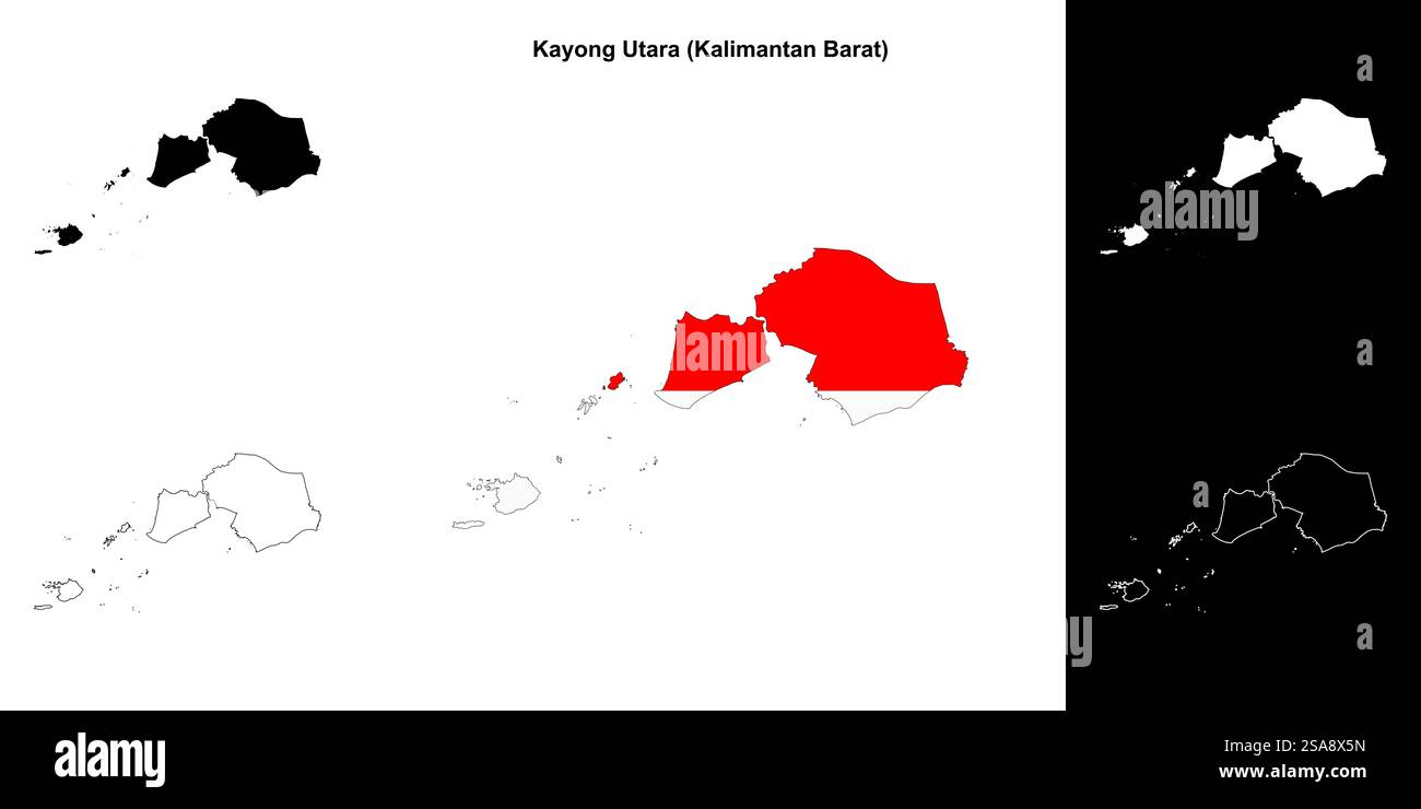 Kayong utara map vector hi-res stock photography and images - Alamy