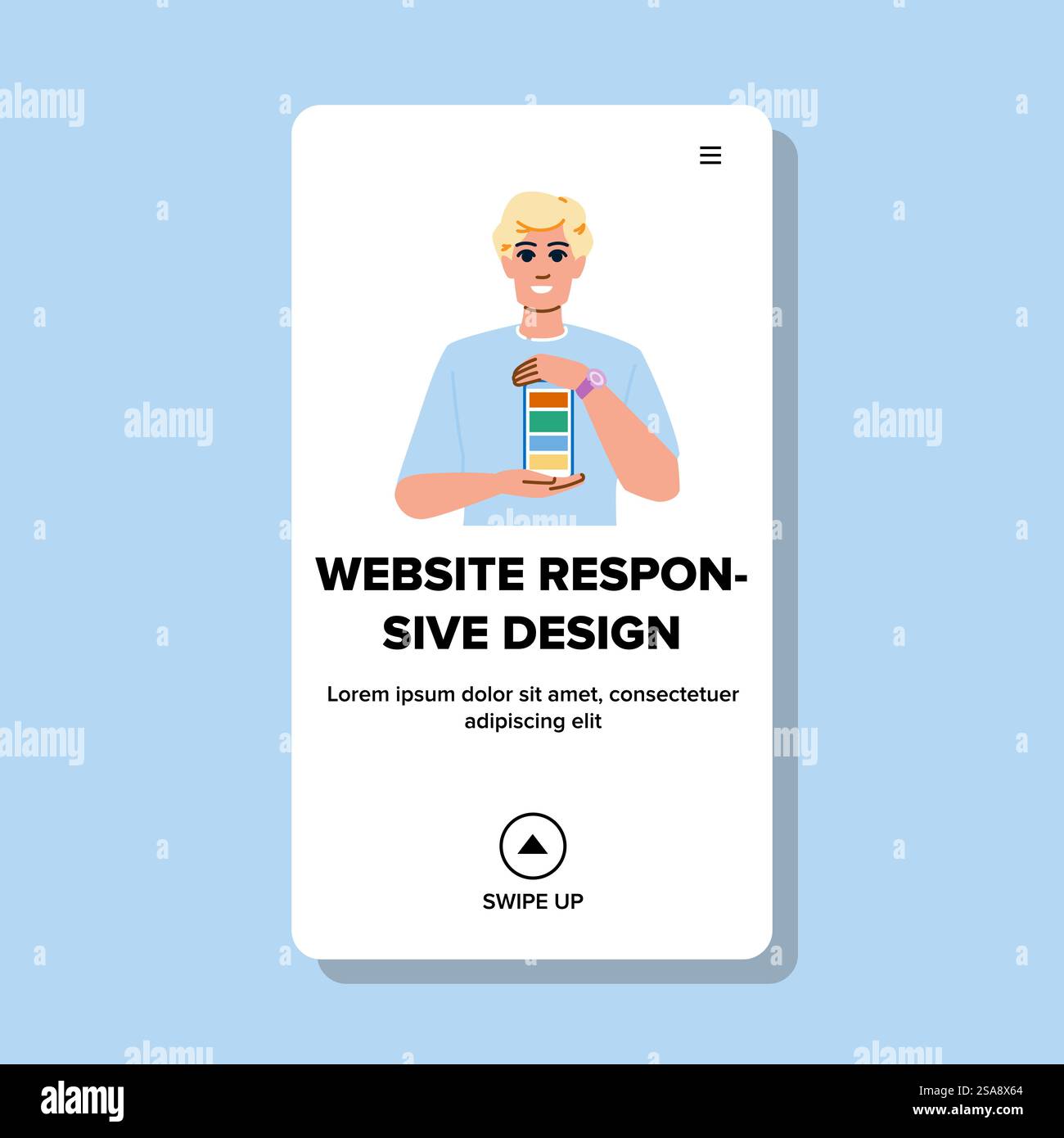 web website responsive design vector. mockup travel, mock site ...