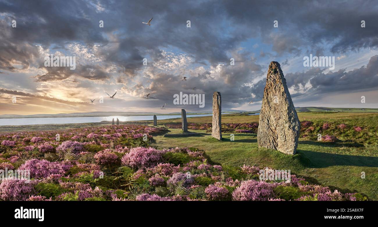 Photo of the Ring of Brodgar, Orkney, Scotland ( circa 2,500 to circa ...