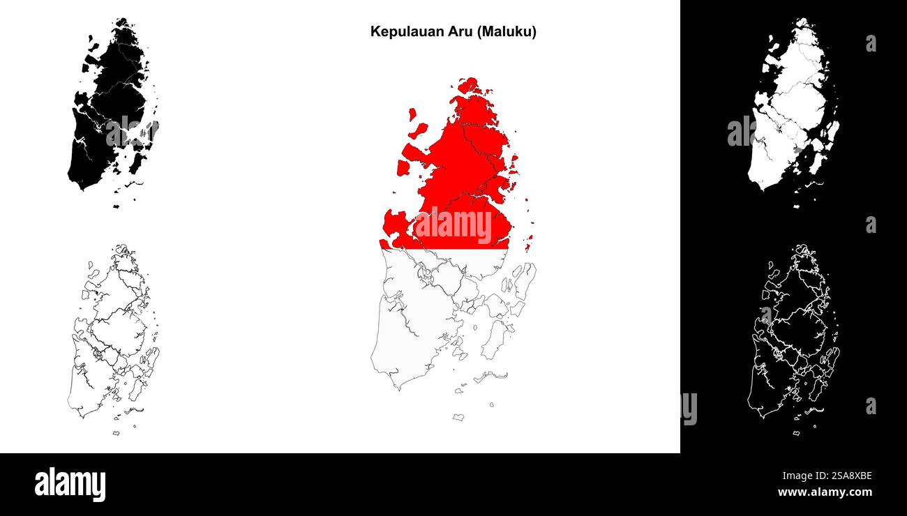 Blank kepulauan aru map hi-res stock photography and images - Alamy
