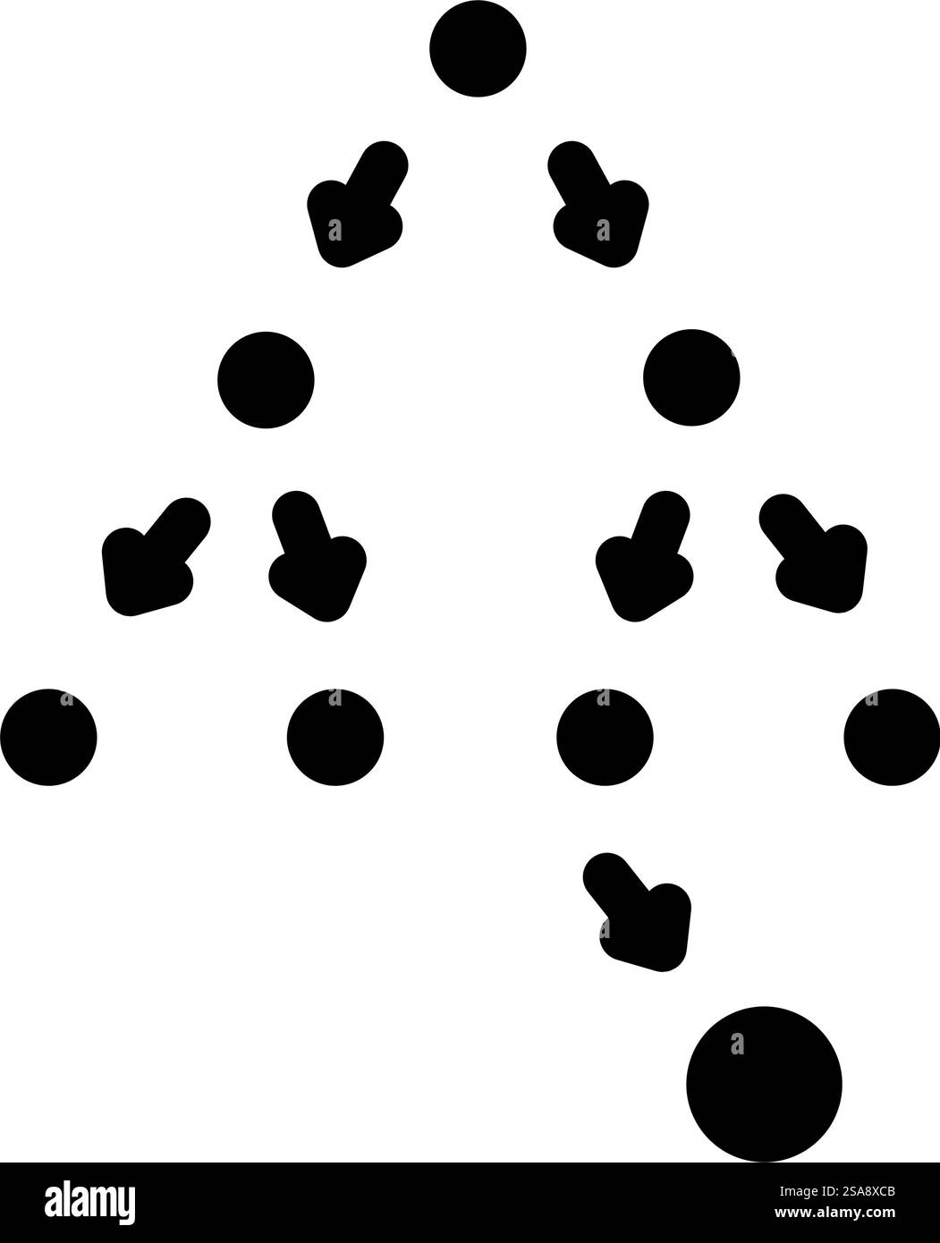 breadth first search bfs glyph icon vector. breadth first search bfs ...