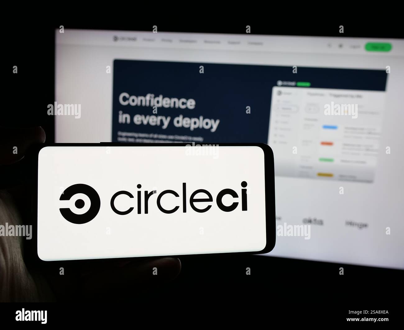 Germany. 30th Oct, 2024. In this photo illustration, a person is ...