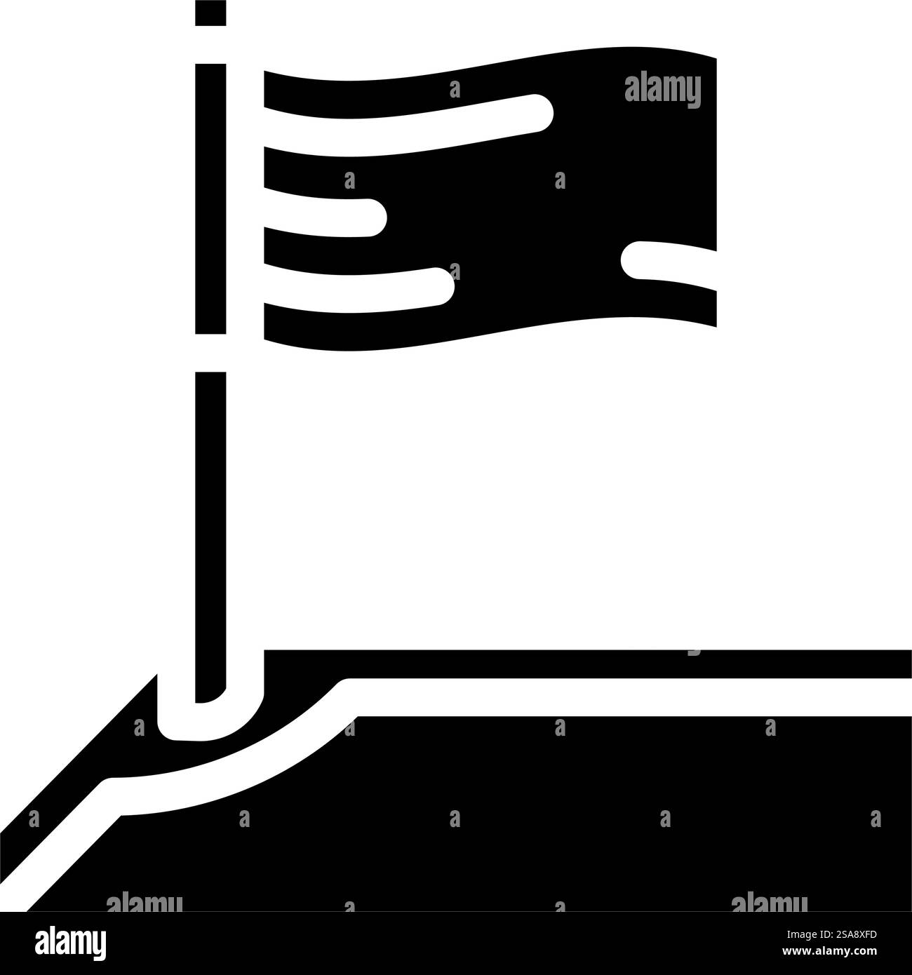 corner croquet game glyph icon vector. corner croquet game sign ...