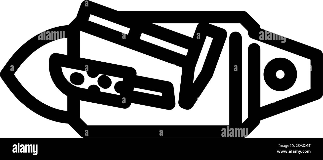 hand forged blacksmith metal line icon vector. hand forged blacksmith ...