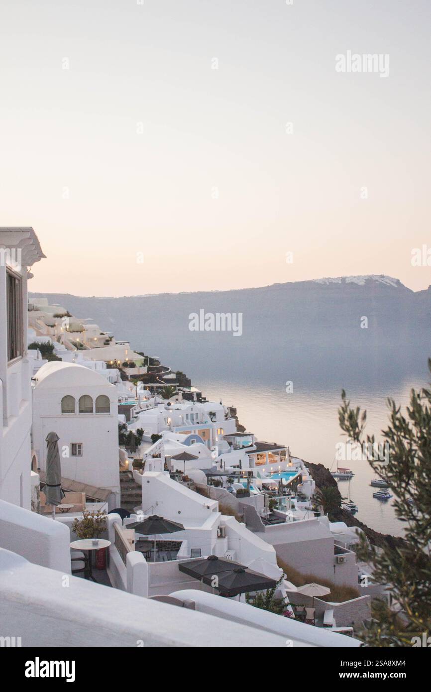 In Santorini, Greece, the cliffside town of Oia is still empty as the ...