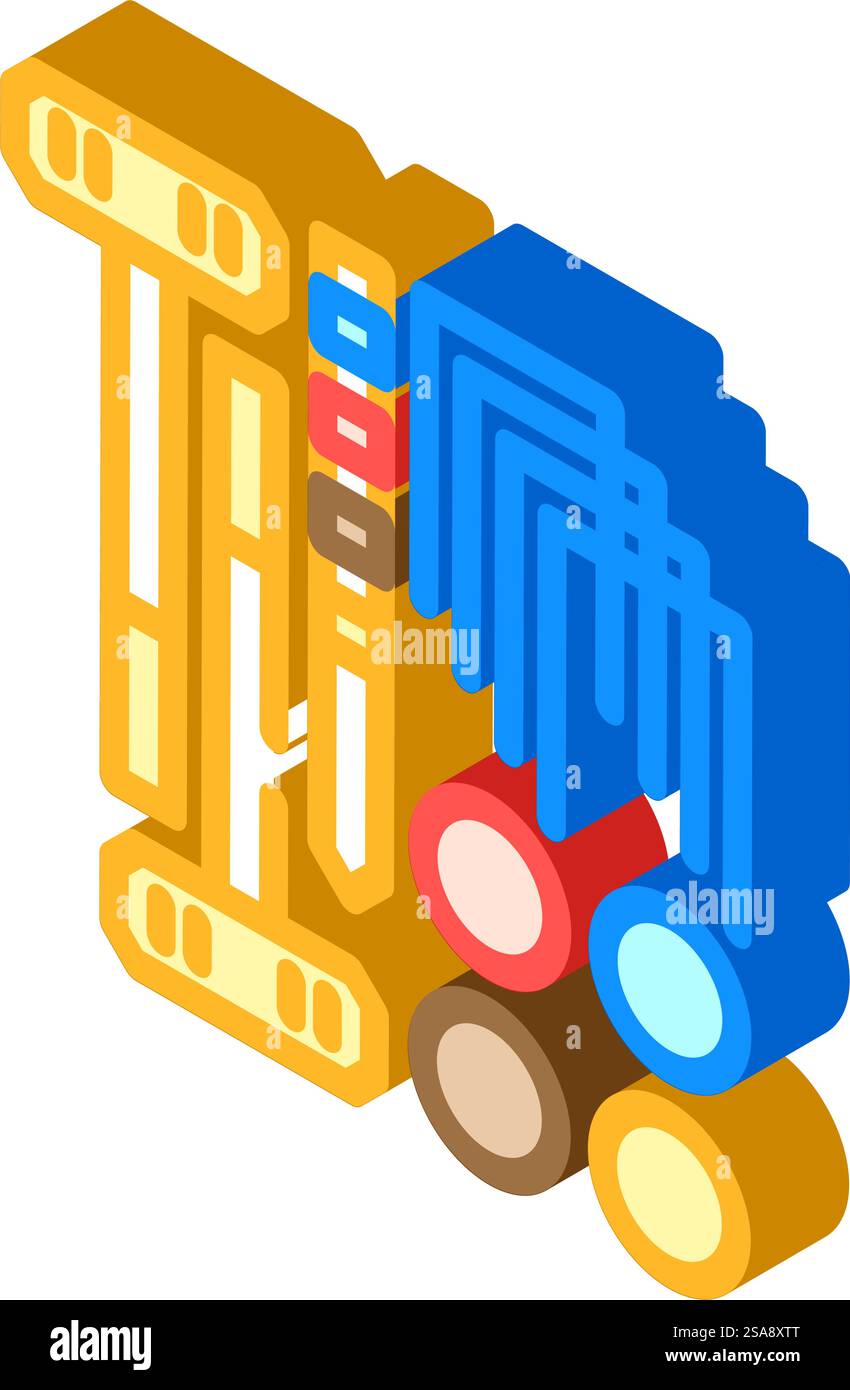 break shot croquet game isometric icon vector. break shot croquet game ...
