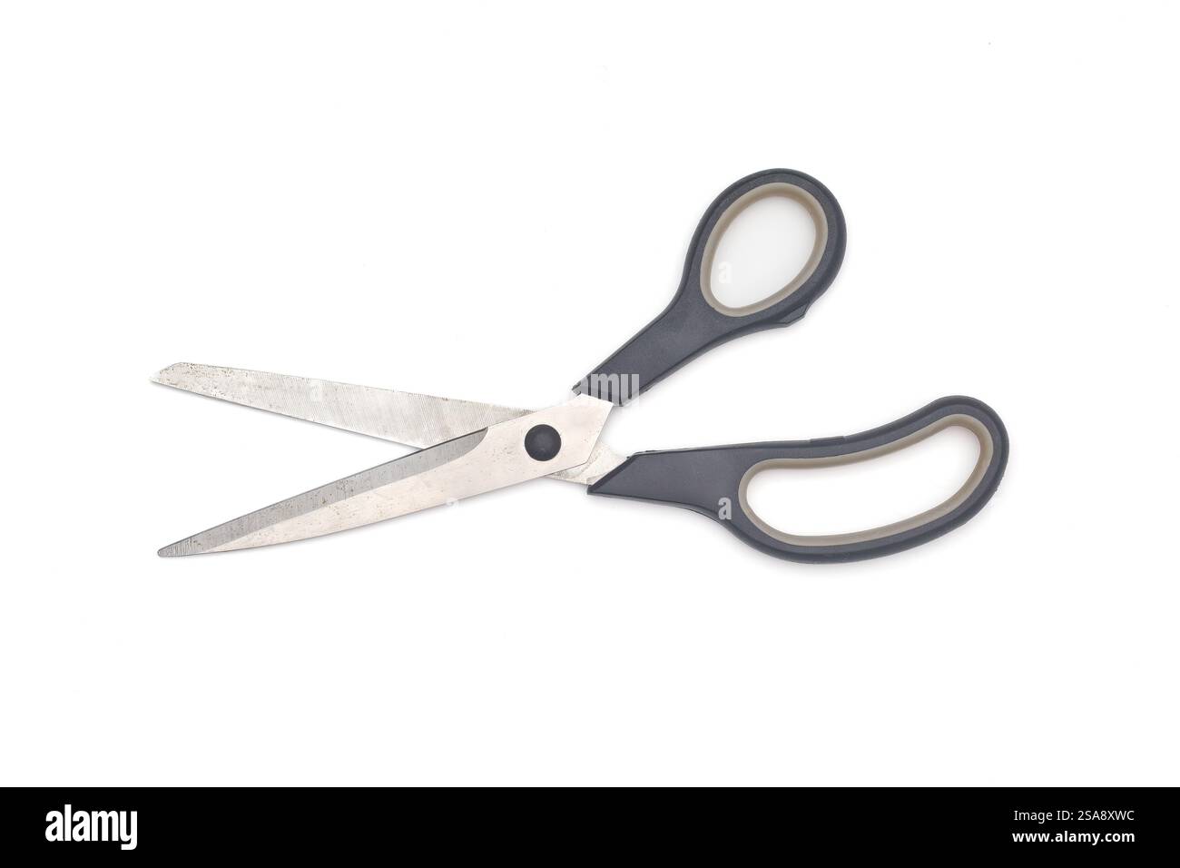 Open Scissors Isolated on White Background - Precision Cutting Tool for ...