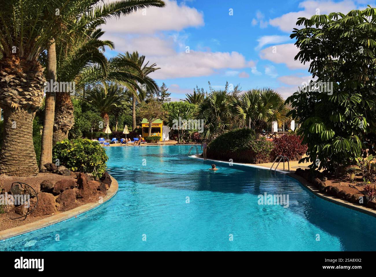 Spanien, Kanaren-Insel Fuerteventura, Costa Calma. Hotel-Pool der r2 ...