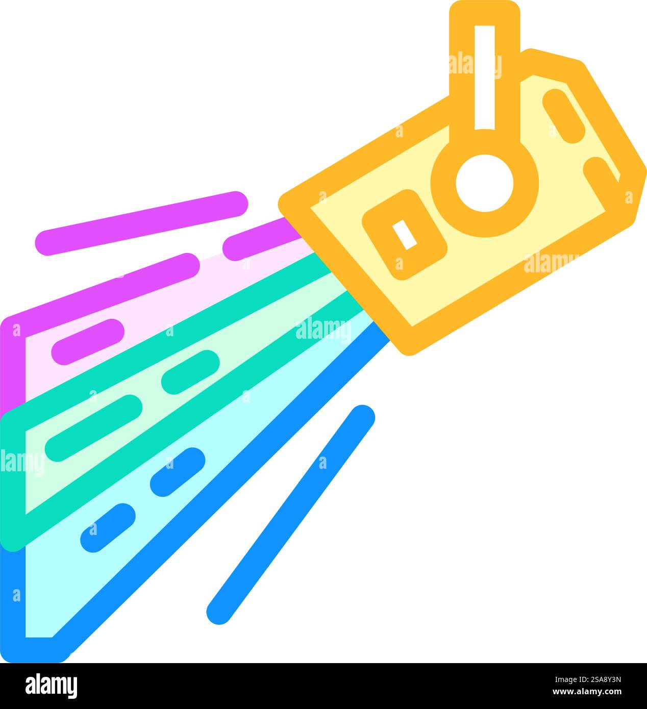 pop disco party color icon vector. pop disco party sign. isolated ...