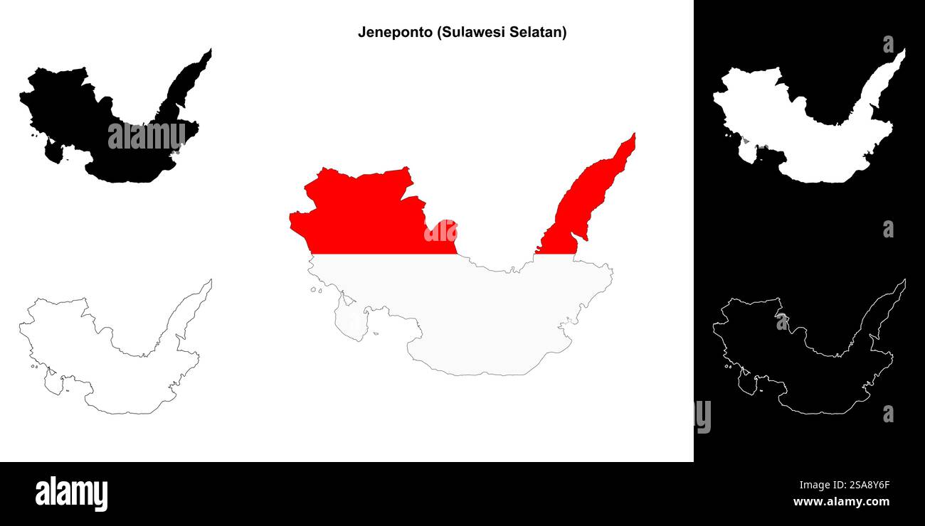 Map of jeneponto hi-res stock photography and images - Alamy