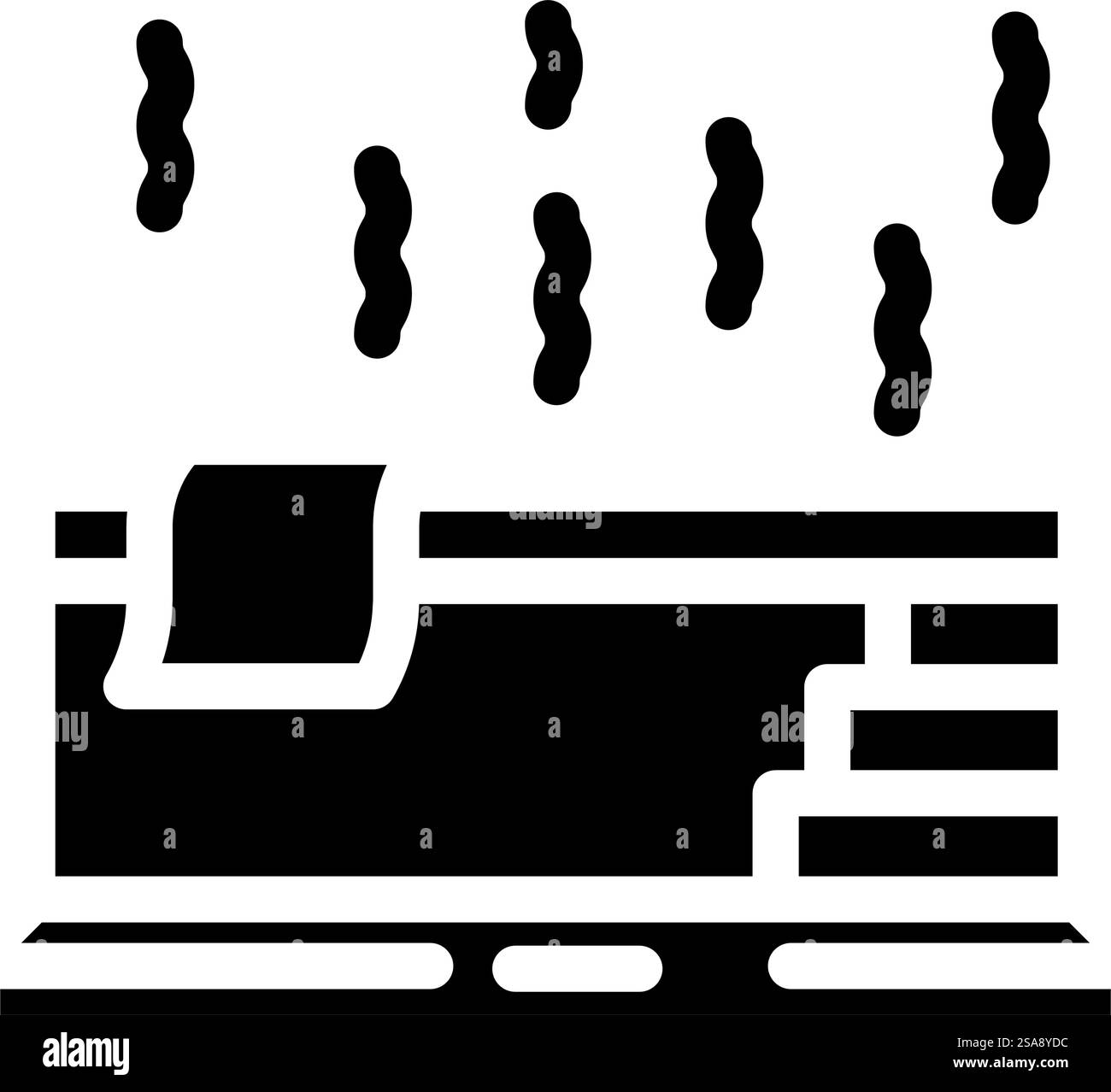 bathing sauna glyph icon vector. bathing sauna sign. isolated symbol ...