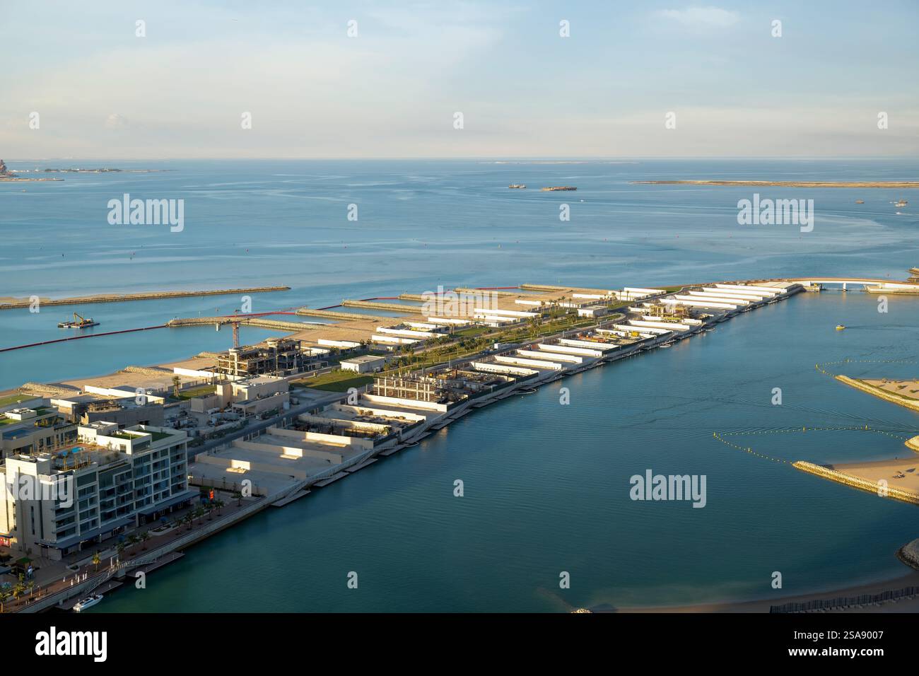 Aerial view of Gewan island Pearl Qatar Stock Photo - Alamy