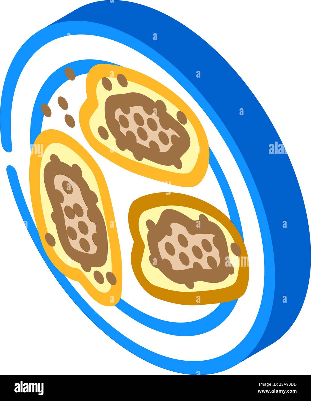 caviar delicacy sea cuisine isometric icon vector. caviar delicacy sea ...