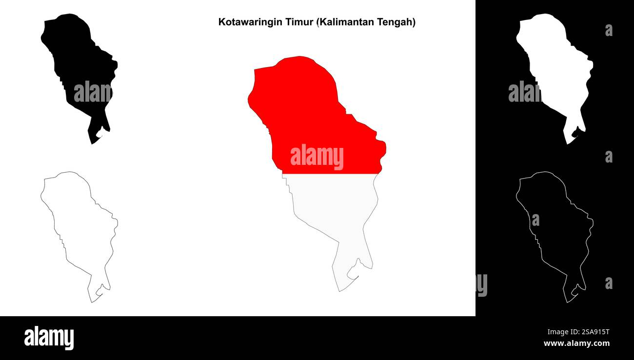 Map of kotawaringin timur hi-res stock photography and images - Alamy