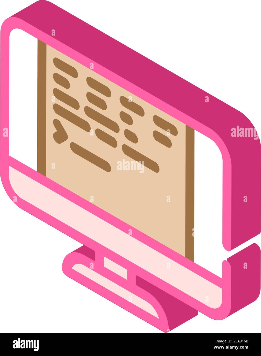 user interface text technical writer isometric icon vector. user interface text technical writer ...