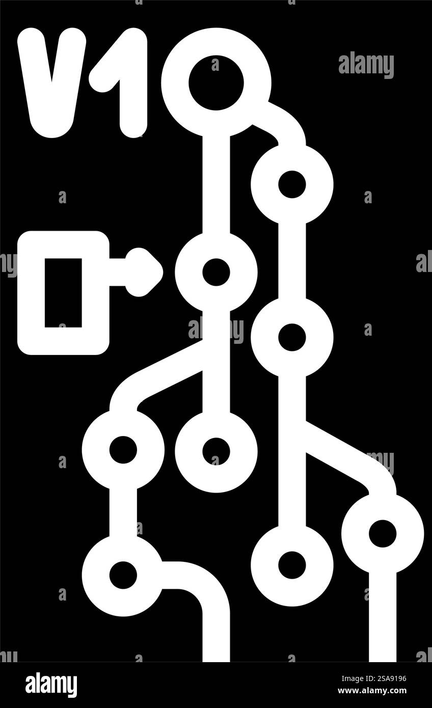 version control technical writer glyph icon vector. version control ... version control technical writer glyph icon vector. version control ...